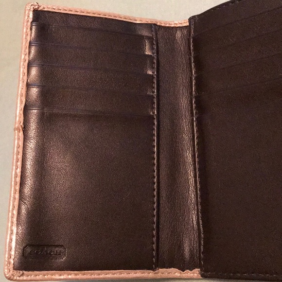 Coach | Bags | Gold Coach Wallet W Silver Buckle | Poshmark